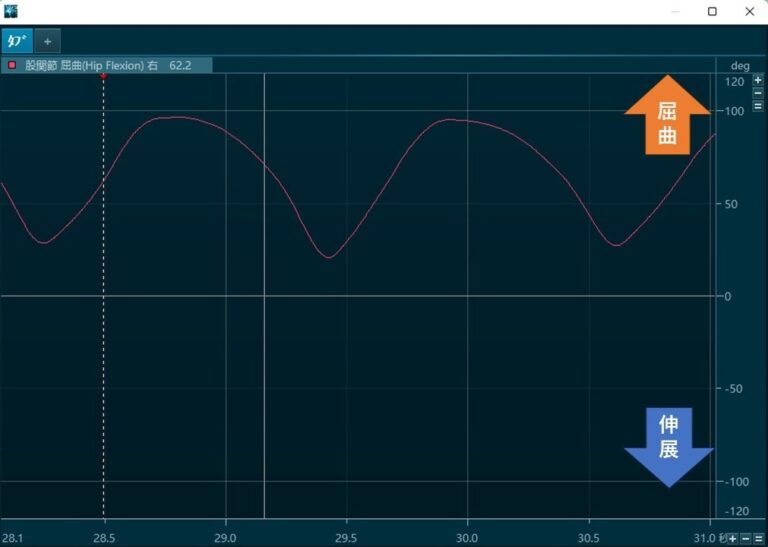【myoMOTION(Ultium Motion)】三次元動作解析データの見方 | Topth_blog